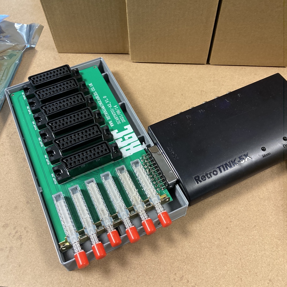 SCART switch 6 inputs 1 output